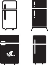 Refrigerator logo icon Royalty Free Vector Image