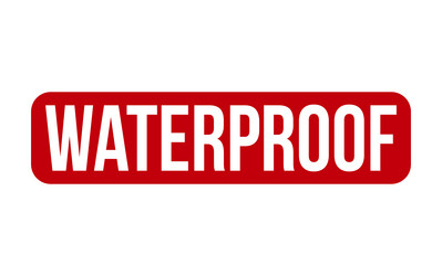 Red waterproof rubber stamp seal Royalty Free Vector Image