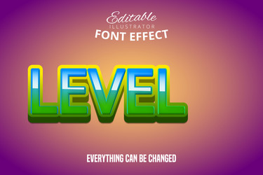 Nice text editable font effect Royalty Free Vector Image