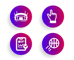 Survey checklist sports stadium and weather Vector Image