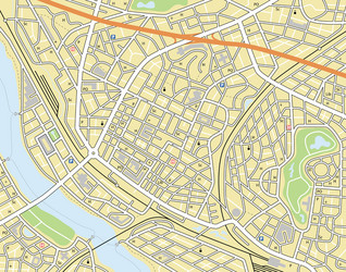 Map of the city oulu finland Royalty Free Vector Image