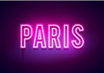 Paris eiffel tower line style Royalty Free Vector Image