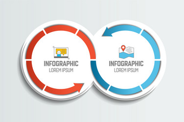 Infographic Two Connected Circles Vector Images (over 450)