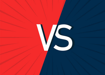 Versus screen Royalty Free Vector Image - VectorStock