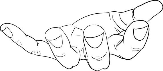 Bare hand Royalty Free Vector Image - VectorStock