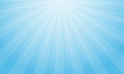 Blue gradient ray burst dot style background Vector Image
