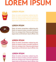 Food infographic background Royalty Free Vector Image