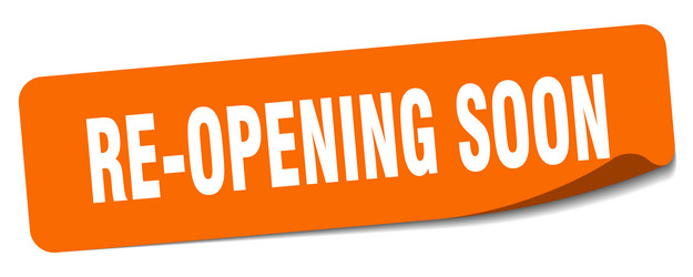 Re-opening sticker re-opening label Royalty Free Vector