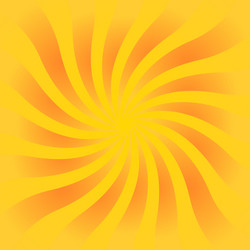 Yellow orange rays poster Royalty Free Vector Image