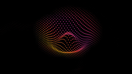 Abstract waveform net pulsating hole dots nodes Vector Image