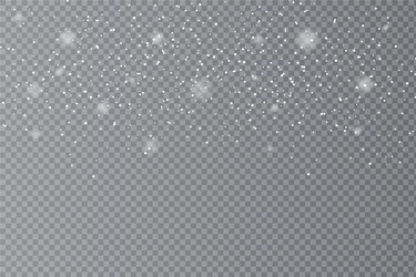 Snow corner background transparent Royalty Free Vector Image