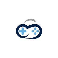 Moon game logo Royalty Free Vector Image - VectorStock