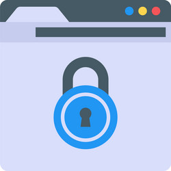 Website lock Royalty Free Vector Image - VectorStock