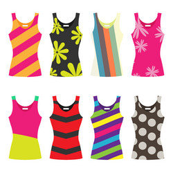 Blue women t shirt cartoon Royalty Free Vector Image