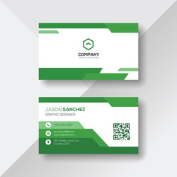 Green graphic id card design template Royalty Free Vector