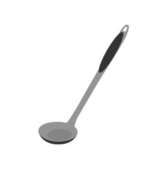 Simple outline vegetable scoop snip isolated Vector Image