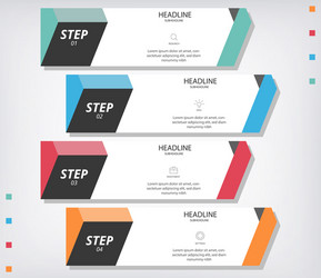 Infographic modern abstract simple Royalty Free Vector Image