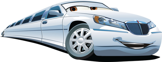 Cartoon limousine Royalty Free Vector Image - VectorStock
