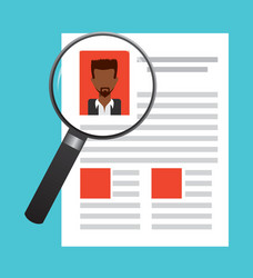 Human resource interview icon Royalty Free Vector Image