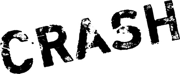 Crash rubber stamp Royalty Free Vector Image - VectorStock