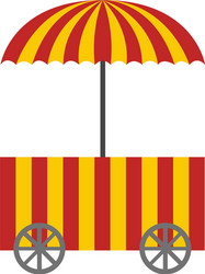 Isolated balloon cart Royalty Free Vector Image