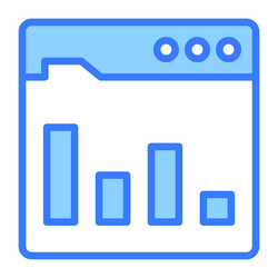 Analytics icon user interface as a simple sign Vector Image