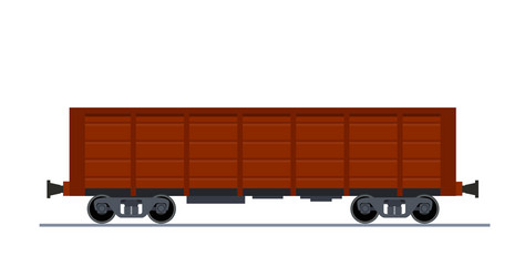 Cargo train cartoon freight delivery transport Vector Image