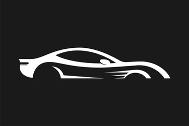Super car line art design Royalty Free Vector Image