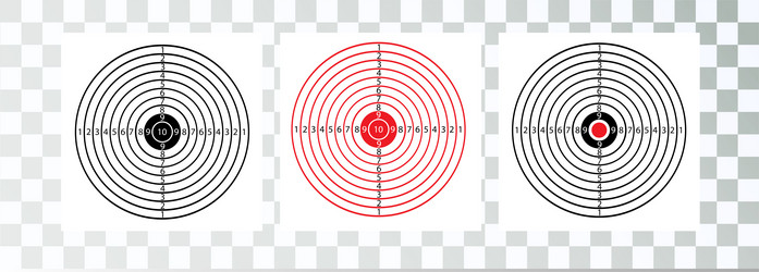 Target life size blank mockup for shooting Vector Image