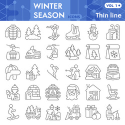 Winter Season Outline Vector Images (over 55,000)