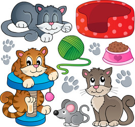 Cat theme image 1 Royalty Free Vector Image - VectorStock
