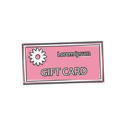 Gift card image a card store layers grouped Vector Image