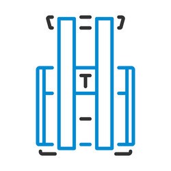 Warehouse forklift icon Royalty Free Vector Image