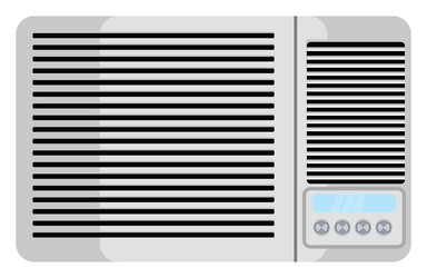 Ac outer unit on a white background Royalty Free Vector