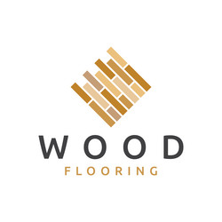 Wood flooring logo design Royalty Free Vector Image