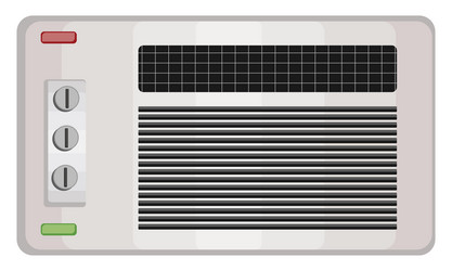 Window ac system on a white background Royalty Free Vector