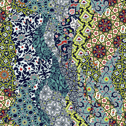 Traditional arabian arabesque tiles wallpaper Vector Image