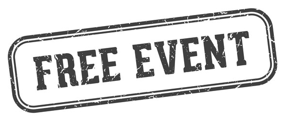 Free event stamp free event rectangular stamp on Vector Image