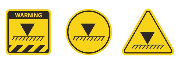 Symbol height limit sign on transparent background