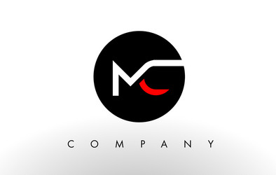 Mc logo letter design Royalty Free Vector Image