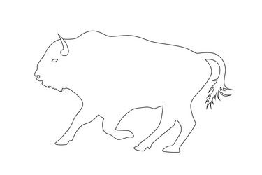 Bison Outline Vector Images (over 930)