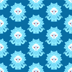 Angry snowflake pattern seamless evil flake Vector Image