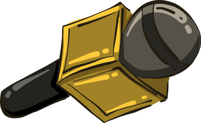 Golden Microphone Vector Images (over 1,500)