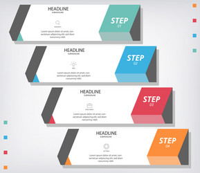 Infographic modern abstract modern simple Vector Image