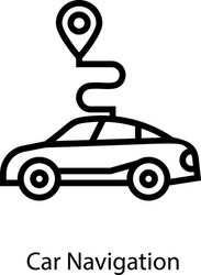 Car gps navigation Royalty Free Vector Image - VectorStock