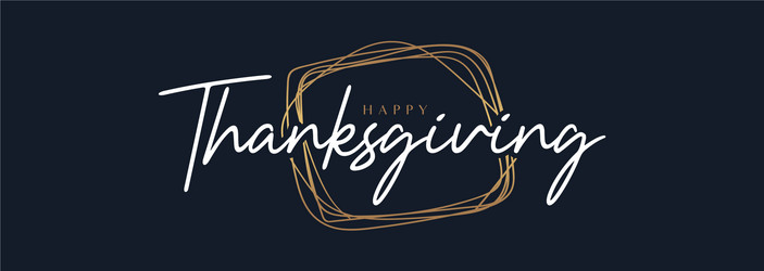 Happy thanksgiving handwriting lettering Vector Image