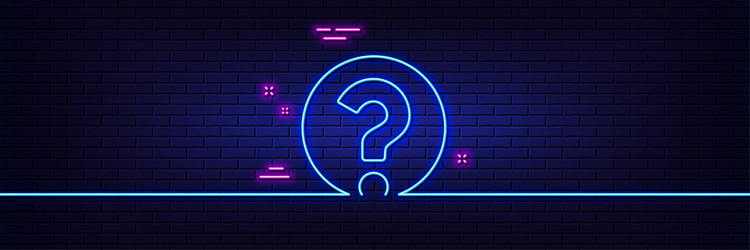 Neon Question Mark Vector Images (over 1,700)