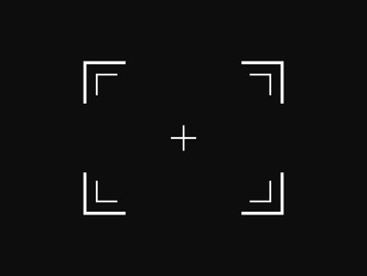 Camera square focus target Royalty Free Vector Image