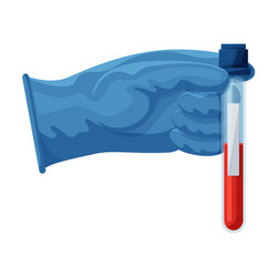 Test blood cartoon set icon Royalty Free Vector Image