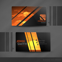 Sound system business card audio acoustic Vector Image